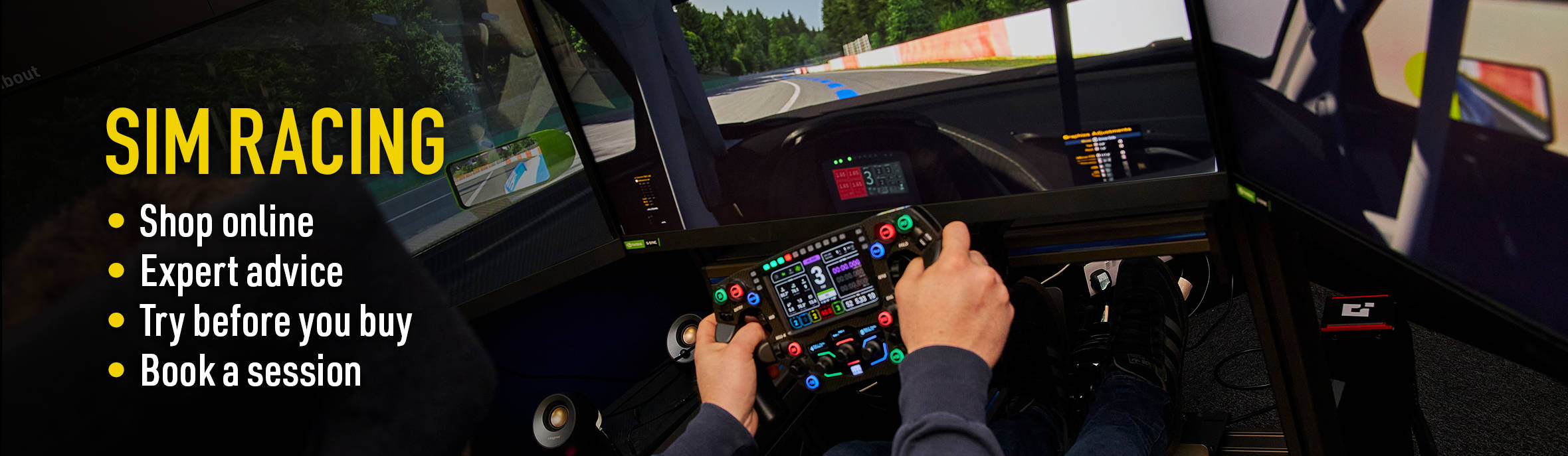 Sim Racing Sign Up Page