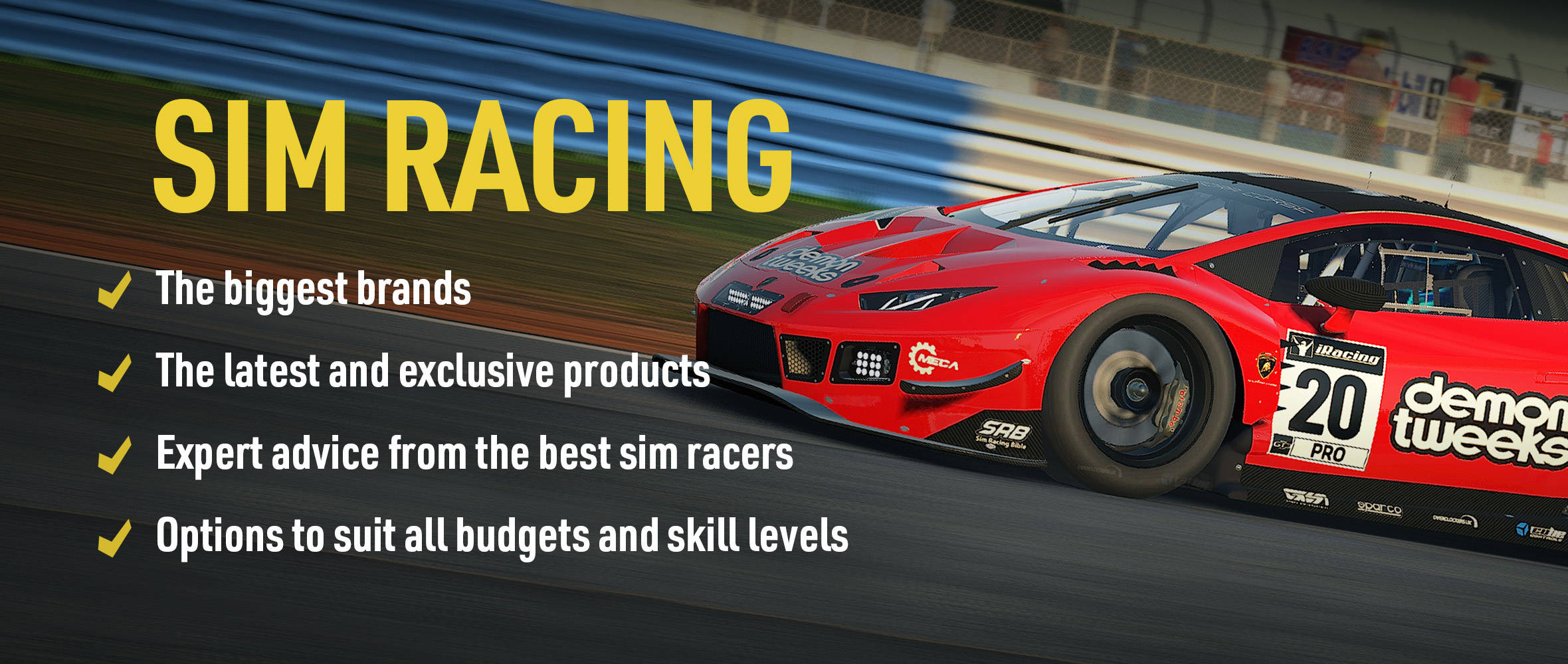 Sim Racing Sign Up Page