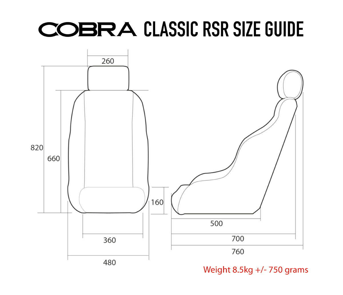 Buy Cobra Classic RSR Seat | Demon Tweeks