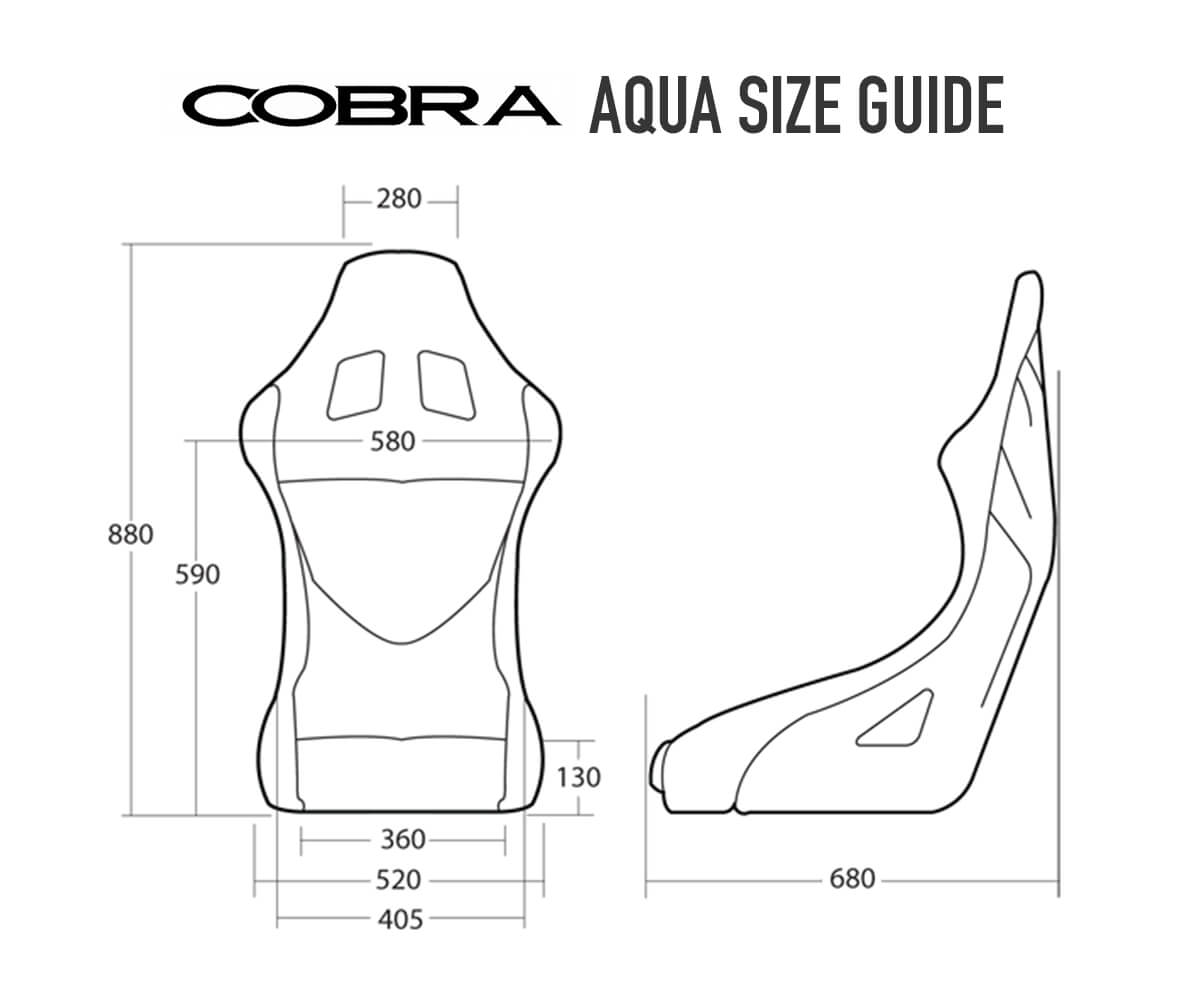 Buy Cobra Aqua 4x4 Fibreglass Sim Racing Seat | Demon Tweeks