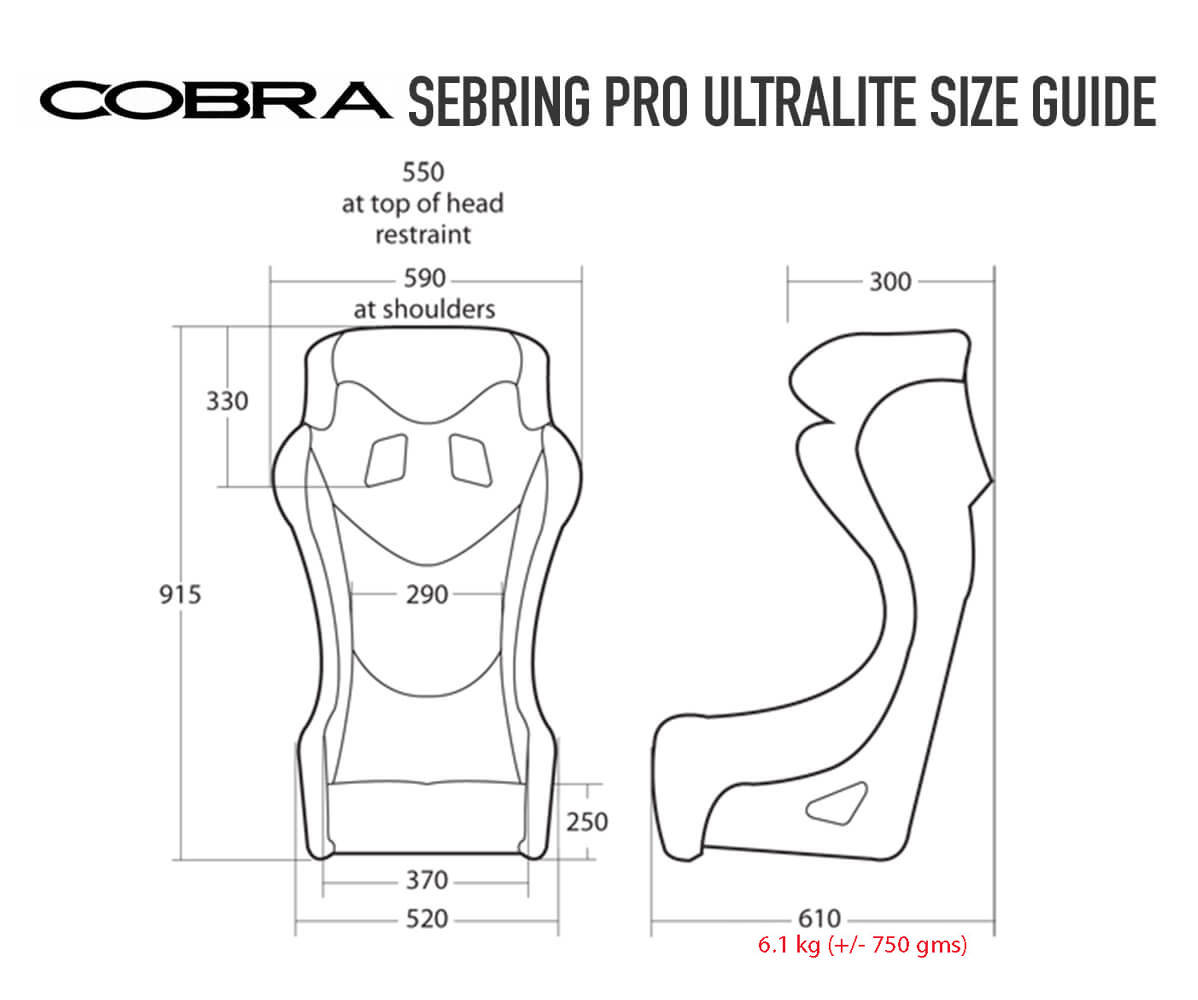Buy Cobra Sebring Pro Ultralite Carbon Seat | Demon Tweeks