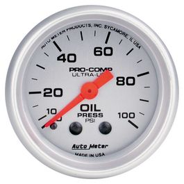 Buy Auto Meter Oil Pressure 52mm Mechanical Pro Comp Ultralite Gauge ...