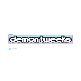 Buy Demon Tweeks Sticker White / Black 300mm x 35mm - DTSMALLWHITE ...
