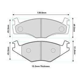 Buy Ferodo DS1.11 Brake Pads - FCP392W | Demon Tweeks