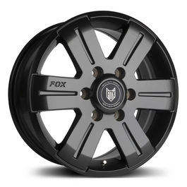 Buy Fox Wheels Opus 6 Alloy Wheels In Satin Black Set Of 4 | Demon Tweeks