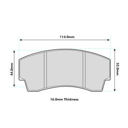 Buy Mintex MRM1802 Brake Pads To Fit AP Racing CP5100 Calipers ...