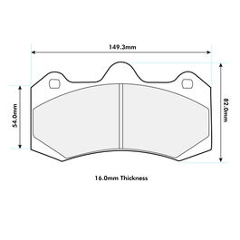 Buy PBS Brakes ProRace Brake Pads To Fit AP Racing CP7040 Caliper ...