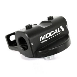 Buy Mocal Billet Remote Oil Filter Head - In Line Ports | Demon Tweeks