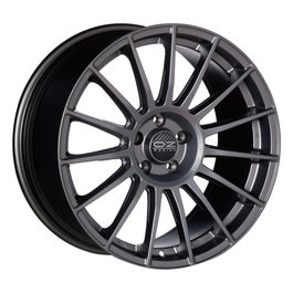 Buy OZ Racing Superturismo LM Alloy Wheels in Matt Graphite Silver Lettering Set of 4 | Demon Tweeks