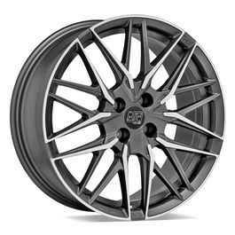 Buy MSW 50-4 Alloy Wheels In Matt Gunmetal Full Polished Set Of 4 ...