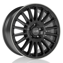 Buy OZ Racing Rally Desert Alloy Wheels In Matt Black Diamond Lip Set Of 4 | Demon Tweeks