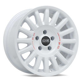 Buy OZ Racing Rally Raid Alloy Wheels In Race White Red Lettering Set ...