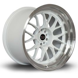 Buy Rota MXR Alloy Wheels in White with Polished Lip Set of 4 | Demon ...