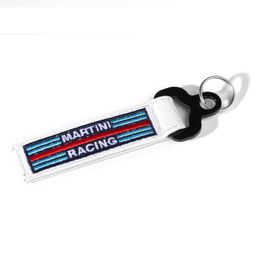 Buy Sparco Martini Racing Leather Key Fob | Demon Tweeks