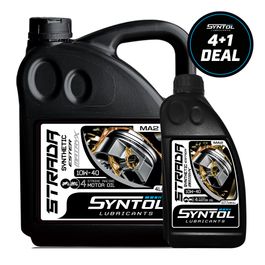 Buy Syntol Strada 4T 10W-40 Fully Synthetic Motorcycle Engine Oil ...