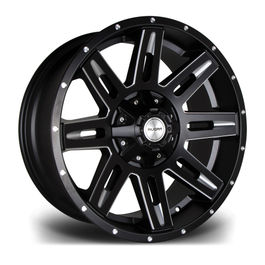 Buy Riviera RX400 Alloy Wheels In Black Polished Set Of 4 | Demon Tweeks