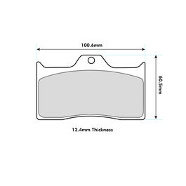 Buy Wilwood BP-10 Brake Pads To Fit Wilwood Forged Dynalite 4 Piston ...