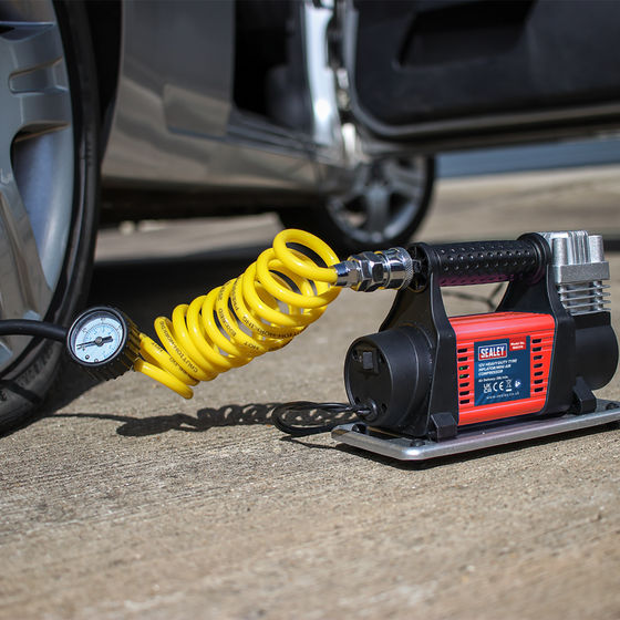 Buy Sealey Mini Air Compressor 12V Demon Tweeks